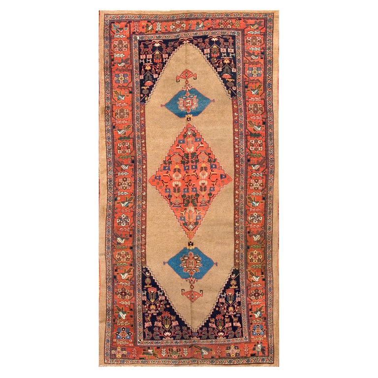 Antique Persian Bijar Rug For Sale at 1stDibs