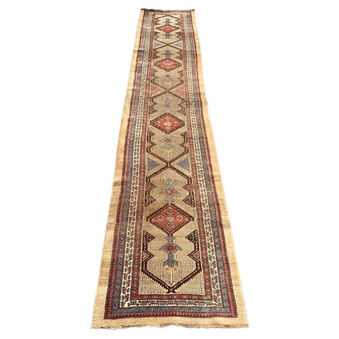 Antique Persian Camel Hair Serab Runner Rug For Sale at 1stDibs ...
