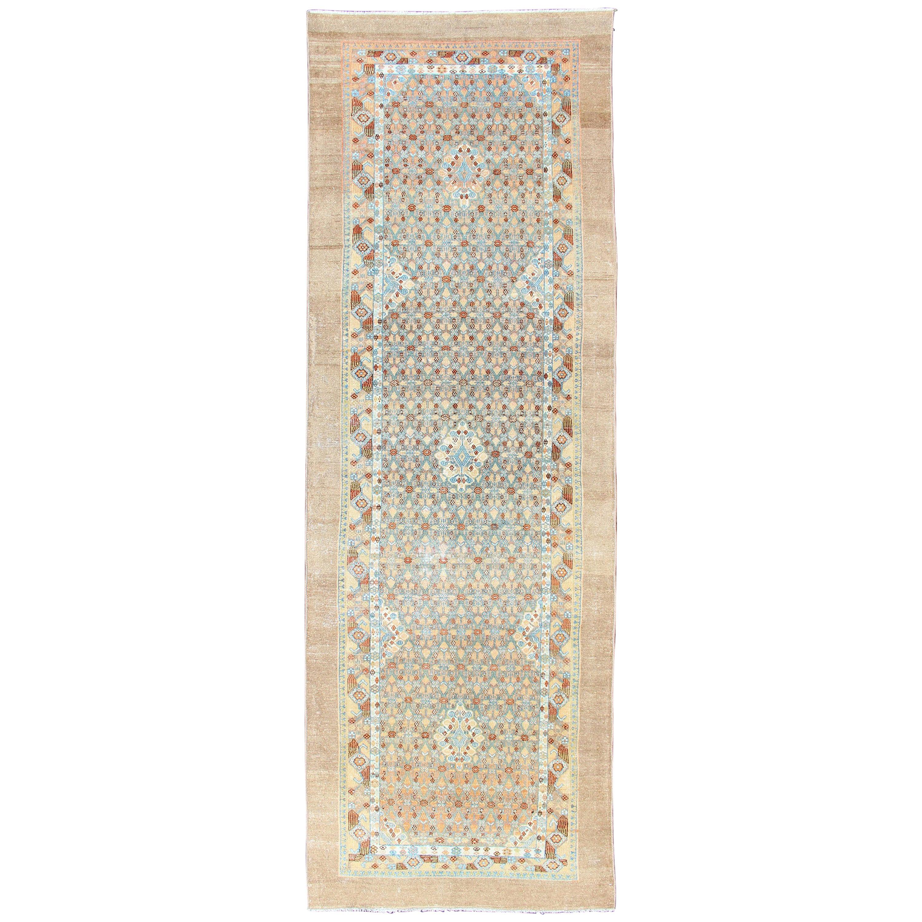 Afshar Runner with Unusual Mix of Nomadic and Urban Design Motifs ...