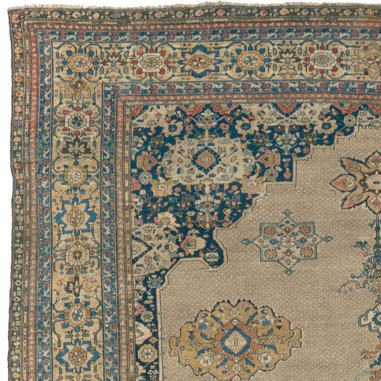 Antique Persian Camel Hamedan Rug For Sale at 1stDibs
