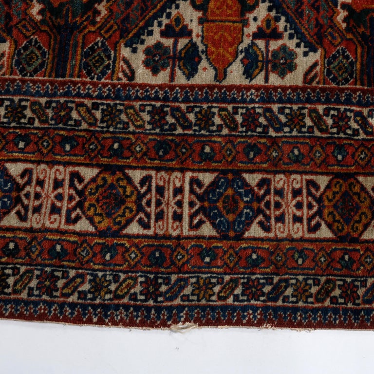 Antique Persian Caucasian Oriental Wool Rug, circa 1910 at 1stDibs
