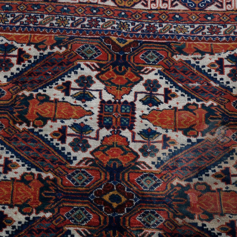 Antique Persian Caucasian Oriental Wool Rug, circa 1910 at 1stDibs