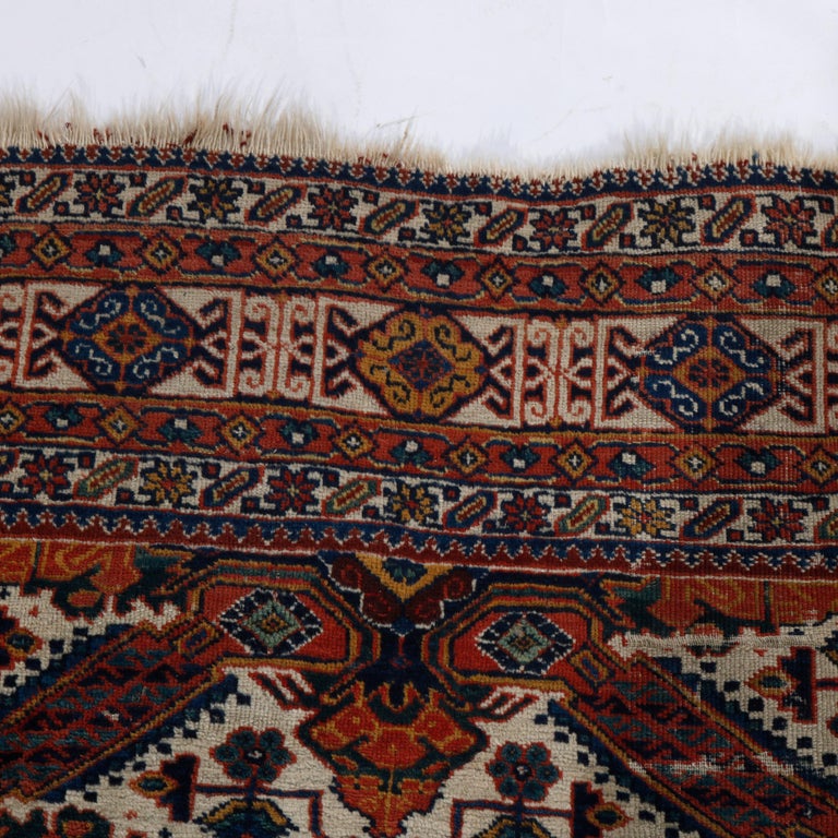 Antique Persian Caucasian Oriental Wool Rug, circa 1910 at 1stDibs