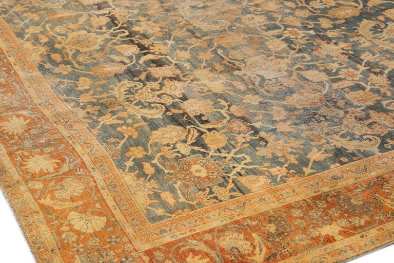 Antique Persian Farahan Rug at 1stDibs