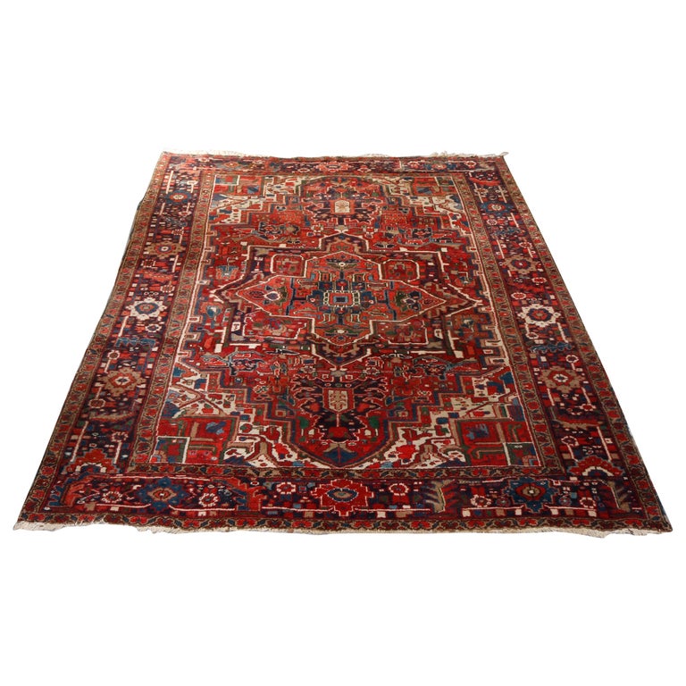 Antique Persian Gorevan Heriz Oriental Room Size Carpet, circa 1930 at ...