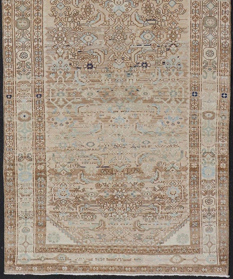 Antique Persian Hamedan Runner with Sub-Geometric Tribal Design For ...