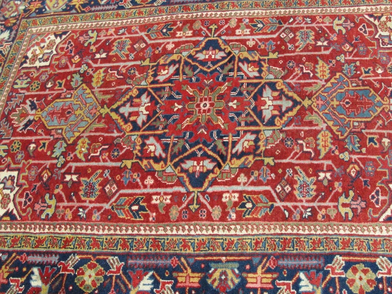 Antique Persian Heriz, 3'7" x 5' For Sale at 1stDibs