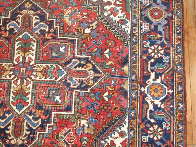 Antique Persian Heriz Rug at 1stDibs