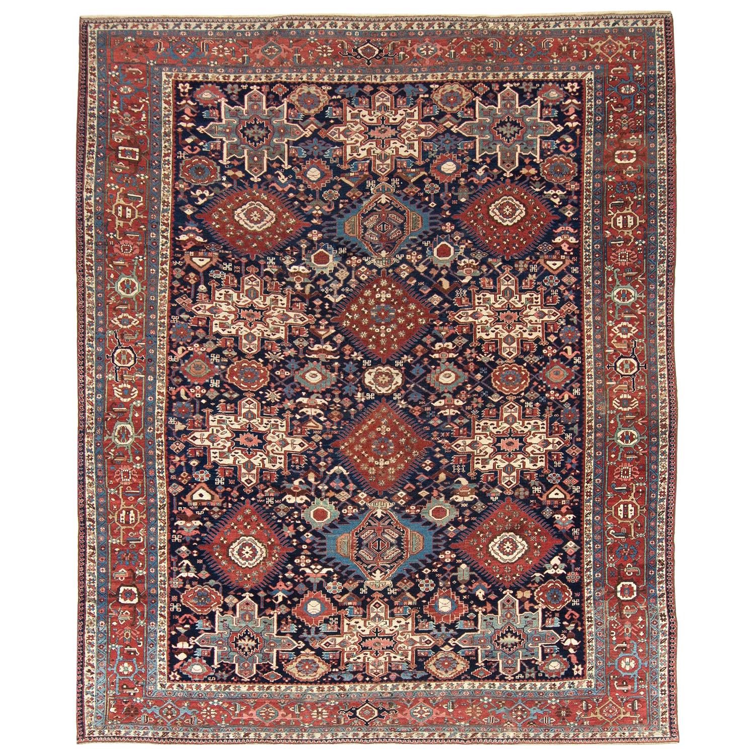 Antique Persian Heriz Rug For Sale at 1stDibs
