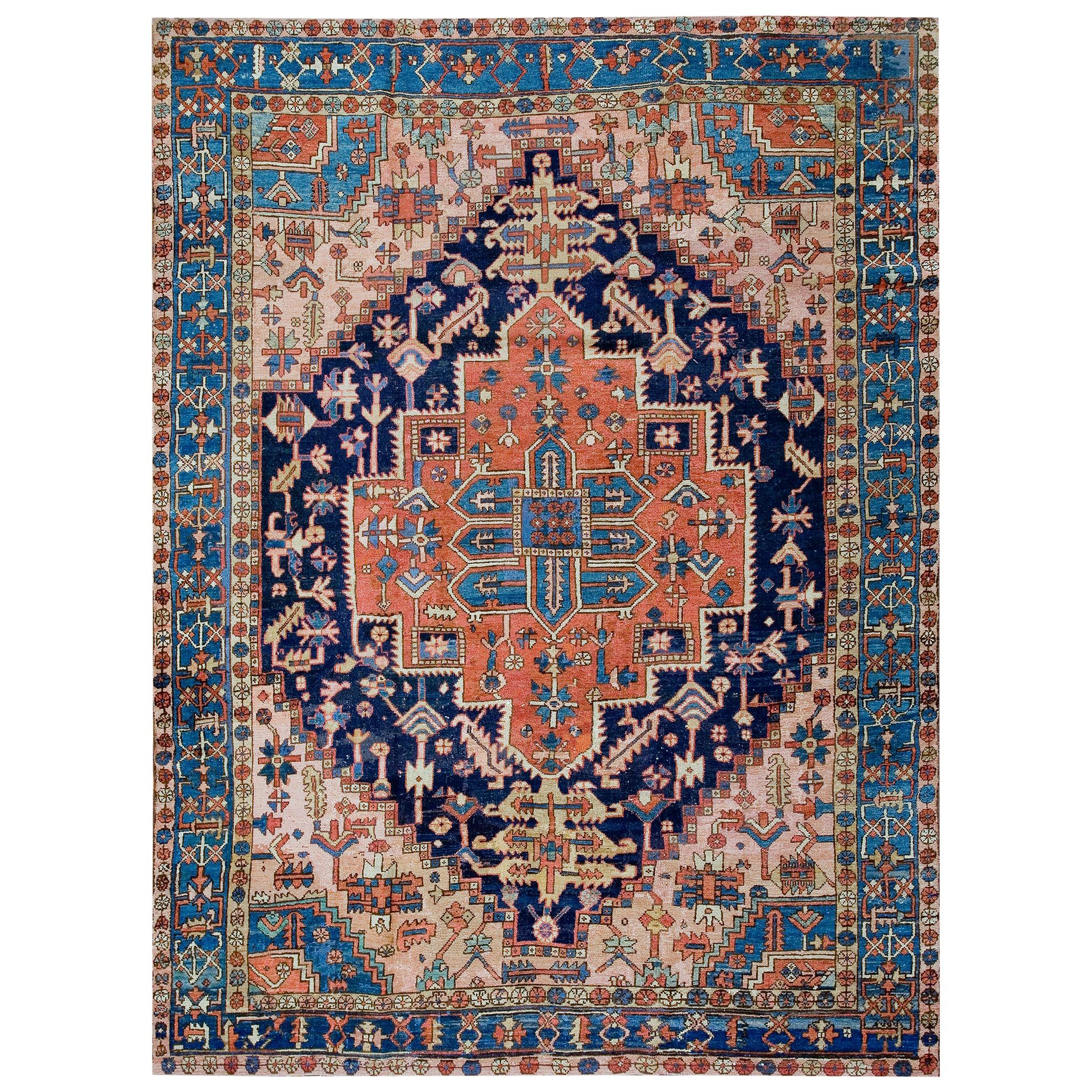 Antique Persian Heriz Carpet at 1stDibs