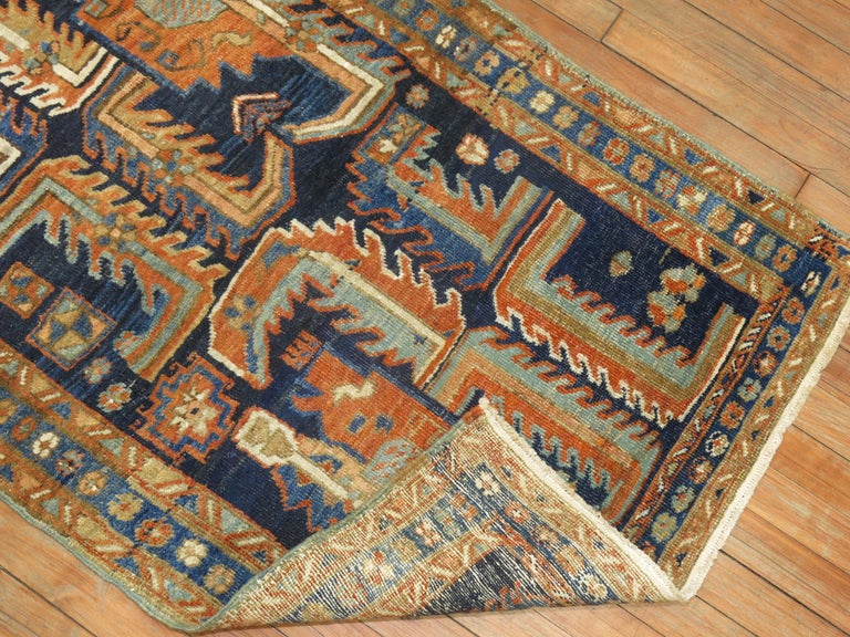 Antique Persian Heriz Scatter Rug at 1stDibs