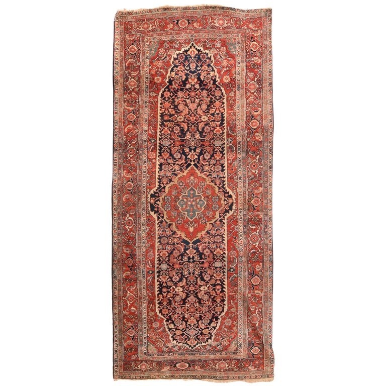 Antique Persian Heriz Serapi Area Rug For Sale at 1stDibs
