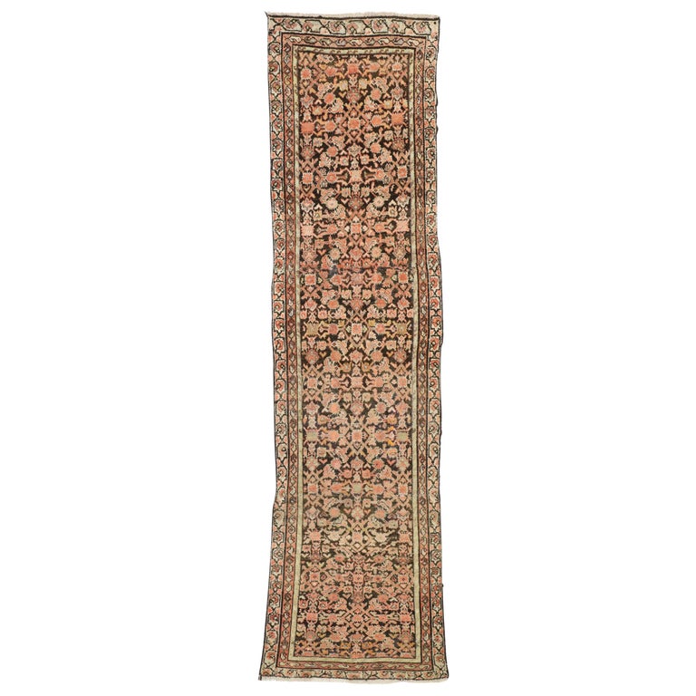 Antique Persian Hussainabad Hamadan Runner, Hallway Runner For Sale at ...