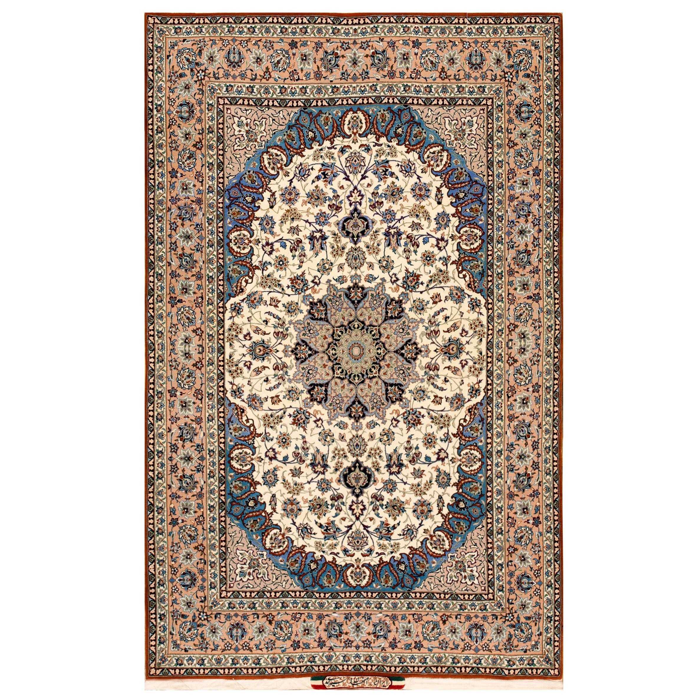 Antique Persian Isfahan Rug, circa 1900 For Sale at 1stDibs
