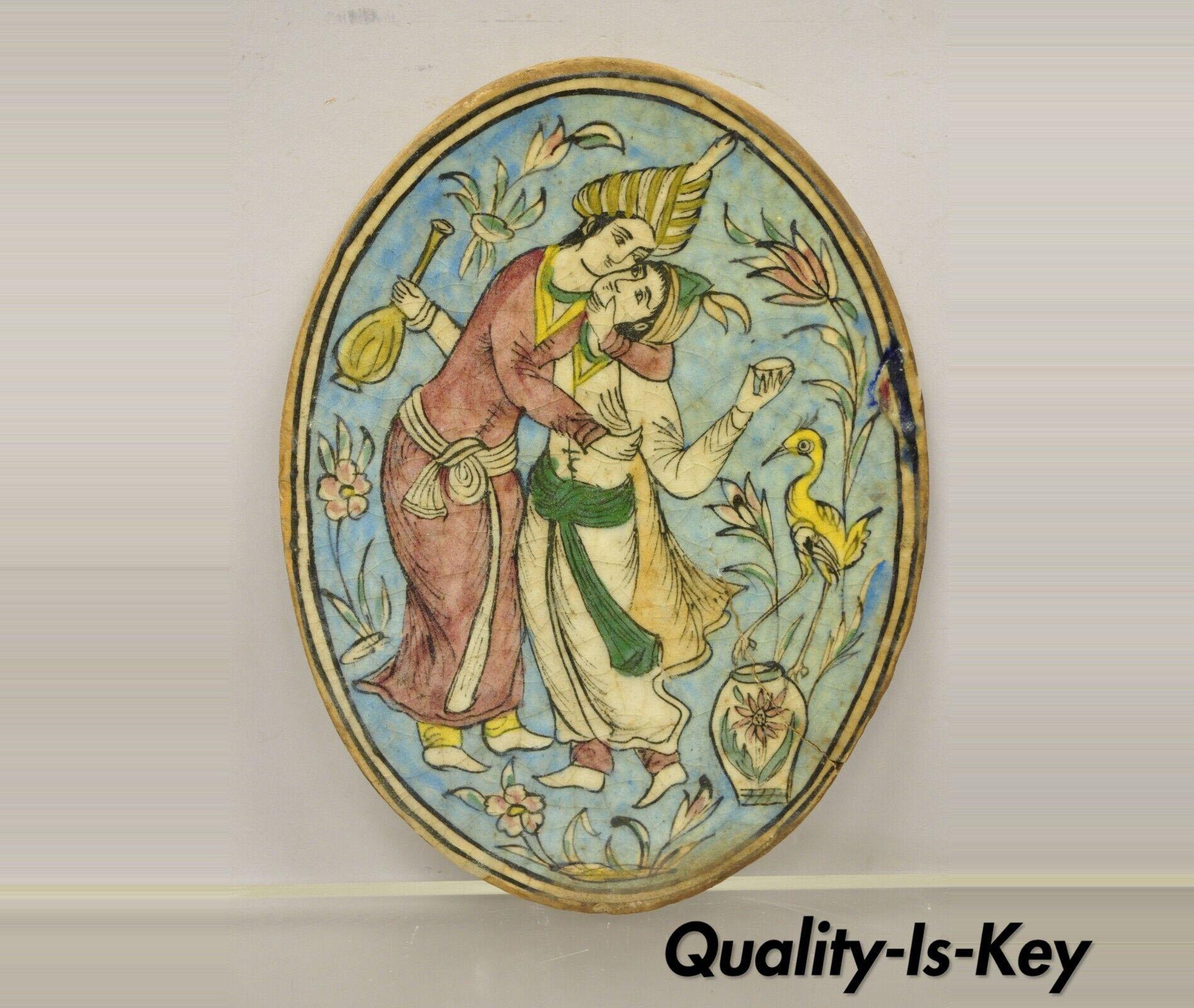 Hand Painted Middle Eastern Qajar Style Picture Photo Album For Sale at ...