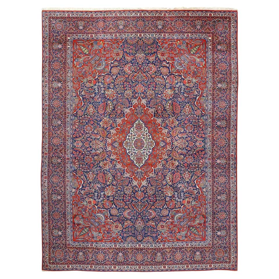 Vintage Persian Kashan Rug Size 14 4 X 10 9 For Sale At 1stDibs vintage-persian-kashan-rug-size-14-4-x-10-9-for-sale-at-1stdibs
