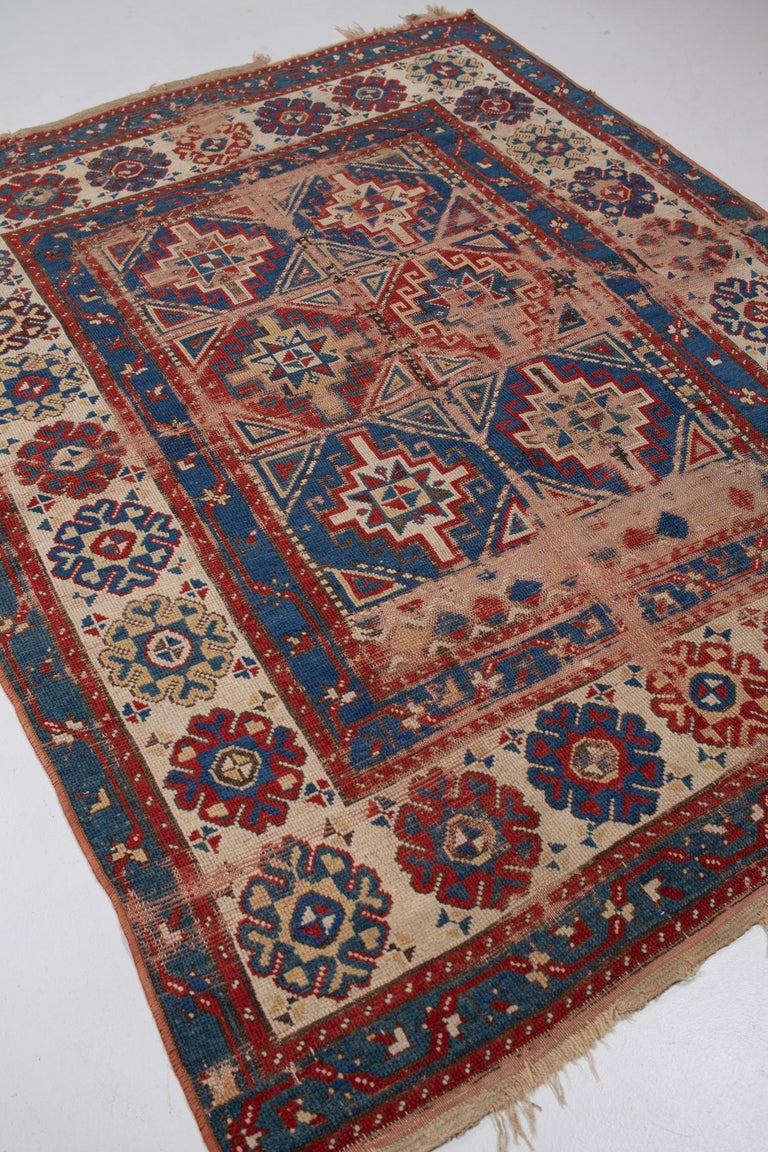 Antique Persian Kazak Rug For Sale at 1stDibs