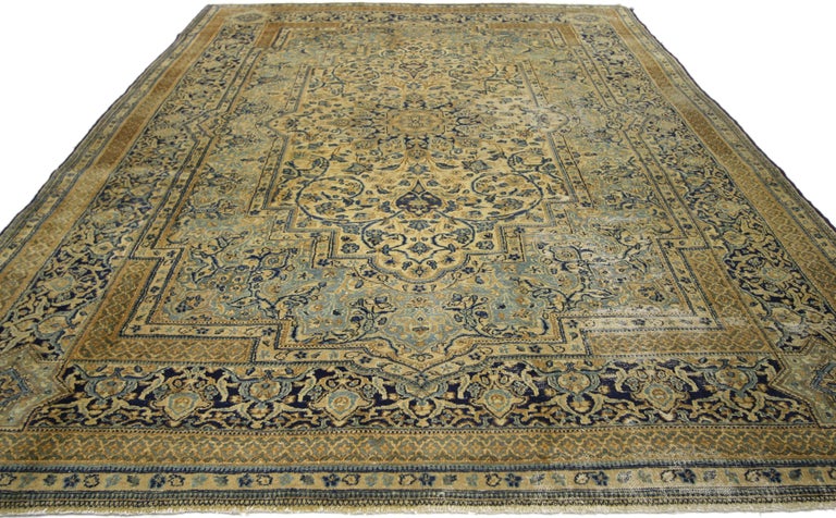 Antique Persian Kerman Area Rug with Hollywood Regency Style, Persian ...