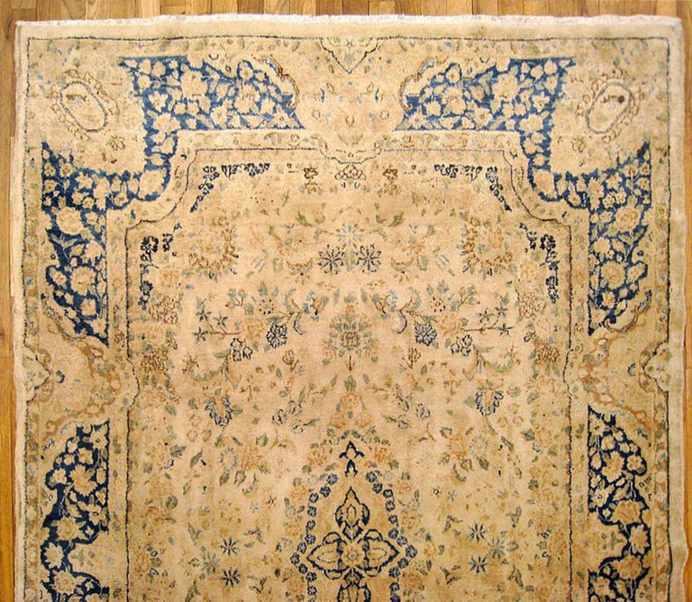 Antique Persian Kerman Oriental Rug, Room Size, with Floral Elements ...