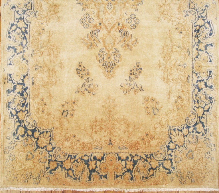 Antique Persian Kerman Oriental Rug, Room Size, with Floral Elements ...