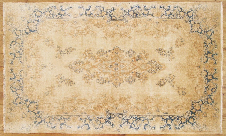 Antique Persian Kerman Oriental Rug, Room Size, with Floral Elements ...