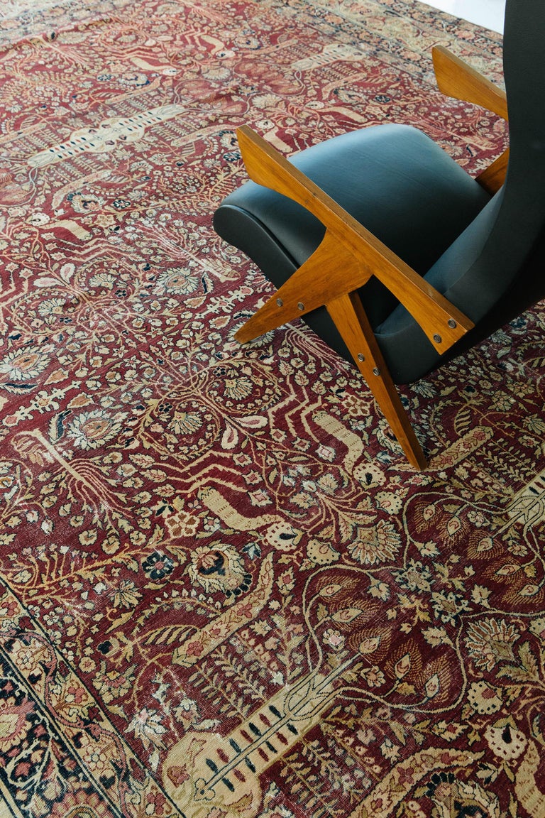 Antique Persian Kermanshah Rug For Sale at 1stDibs