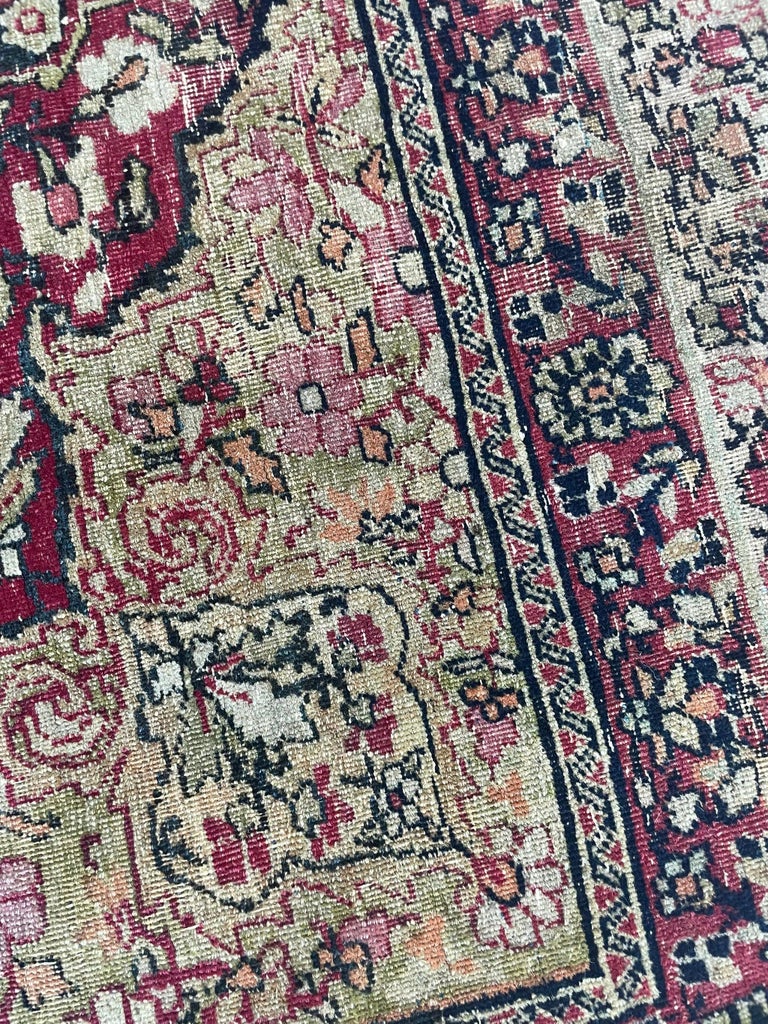 Antique Persian Kermanshah Rug with Unique Squarish Size, c. 1910-20's ...