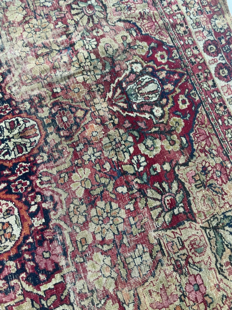 Antique Persian Kermanshah Rug with Unique Squarish Size, c. 1910-20's ...