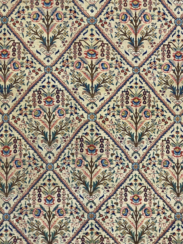Antique Persian Khoy Tabriz 9' x 12' 4" For Sale at 1stDibs