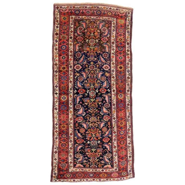 Antique Persian Kurdish Hallway Runner with Rustic Artisan Modern Style ...