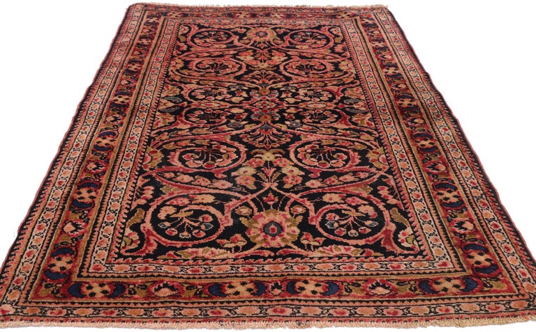 Antique Persian Lilihan Rug with Baroque Renaissance Style, Pink ...