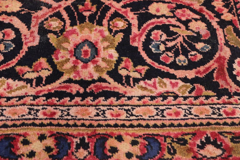 Antique Persian Lilihan Rug with Baroque Renaissance Style, Pink ...