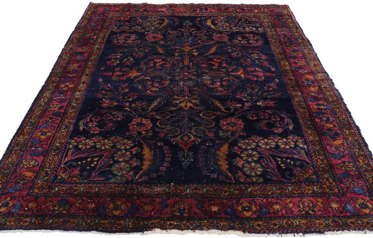 Antique Persian Lilihan Rug with Old World Victorian Renaissance Style ...