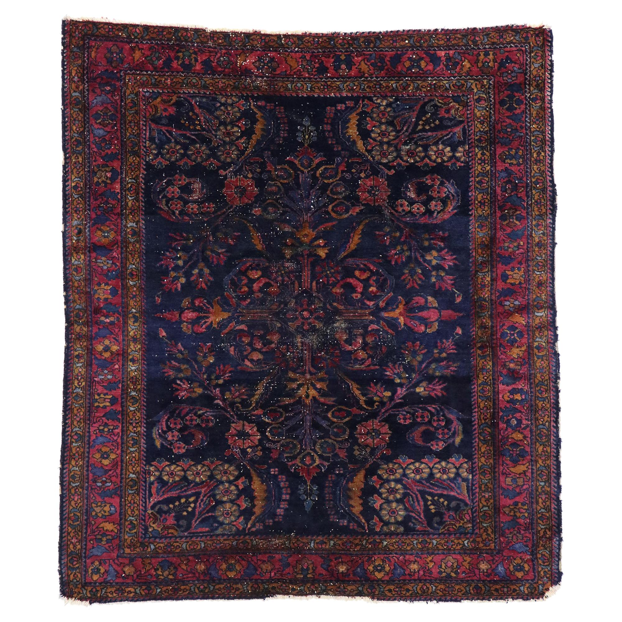 Vintage Persian Bakhtiari Rug with Old World Victorian Renaissance ...