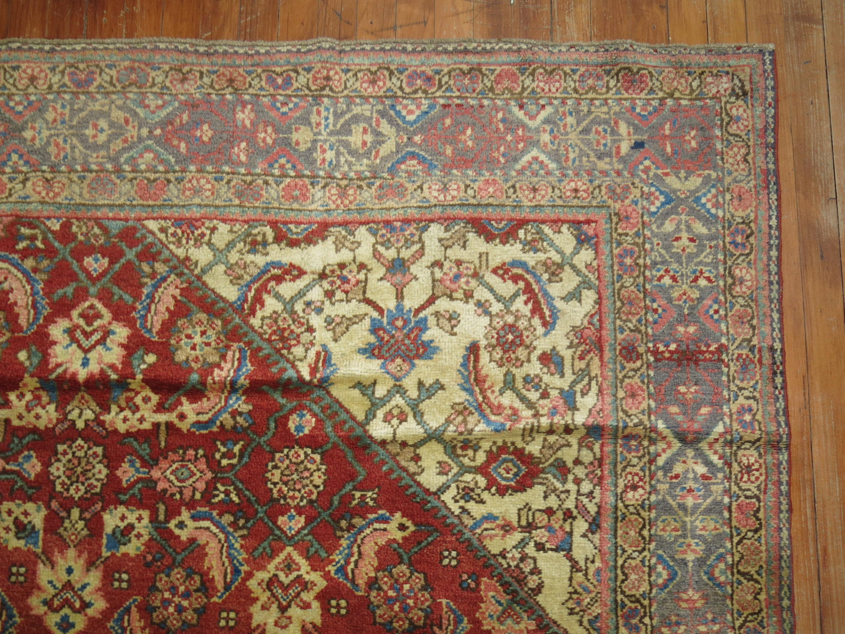 Antique Persian Mahal Rug For Sale at 1stDibs