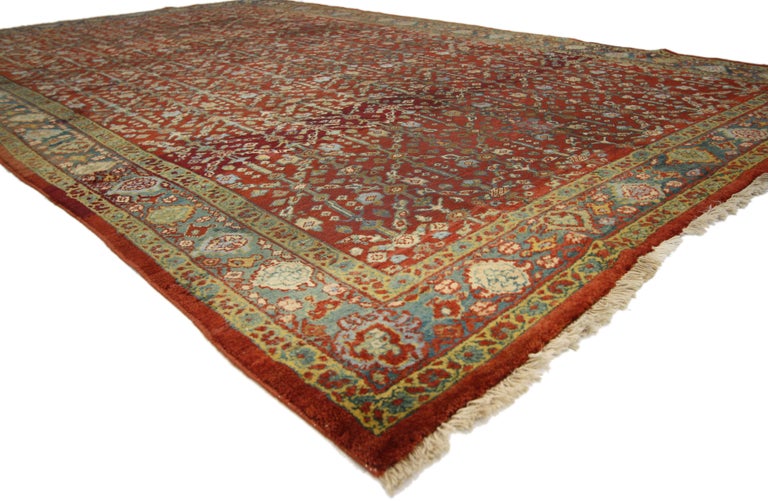 Antique Persian Mahal Area Rug with Aesthetic Victorian Style For Sale ...