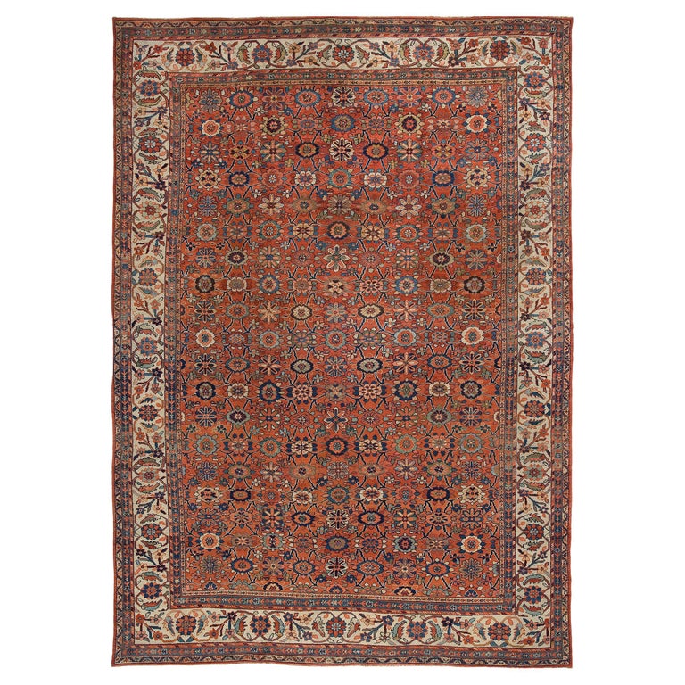 Antique Persian Mahal Carpet For Sale at 1stDibs