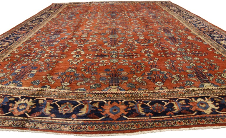 Antique Persian Mahal Palace Size Rug With Jacobean Style For Sale at ...