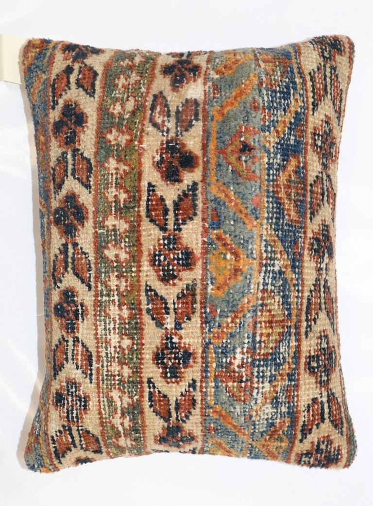 Antique Persian Mahal Rug Pillow For Sale at 1stDibs
