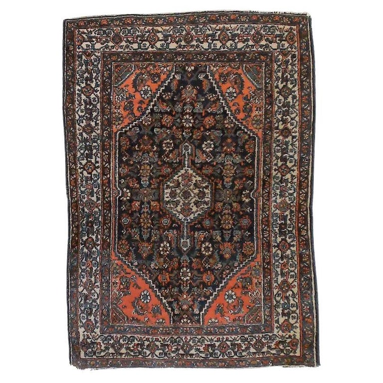 Antique Persian Malayar Oriental Wool Rug Circa 1930 at 1stDibs