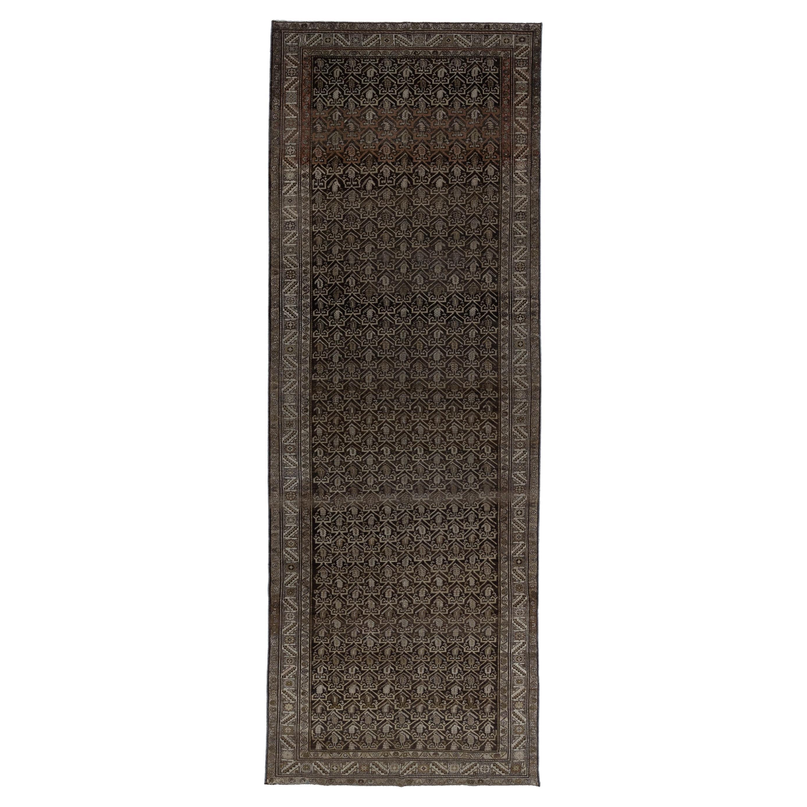 Antique Tribal Persian Malayer Gallery Carpet For Sale at 1stDibs