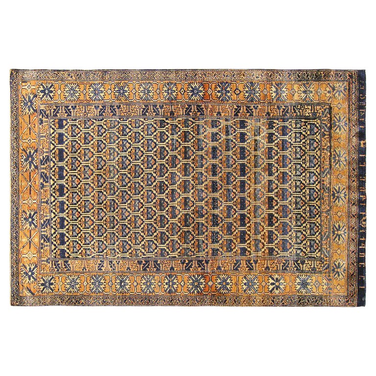 Antique Persian Malayer Oriental Rug, in Room Size, W/ Repeating Design ...