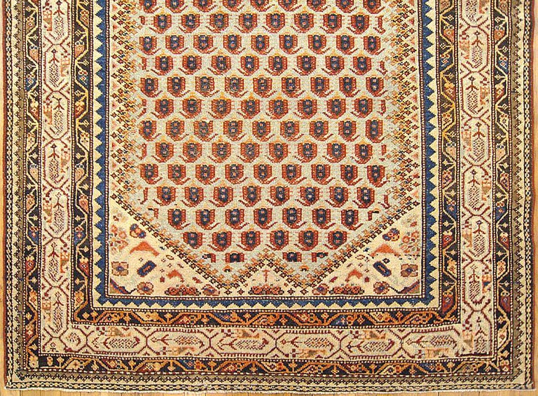 Antique Persian Malayer Oriental Rug, in Small Size, W/ Boteh Design ...