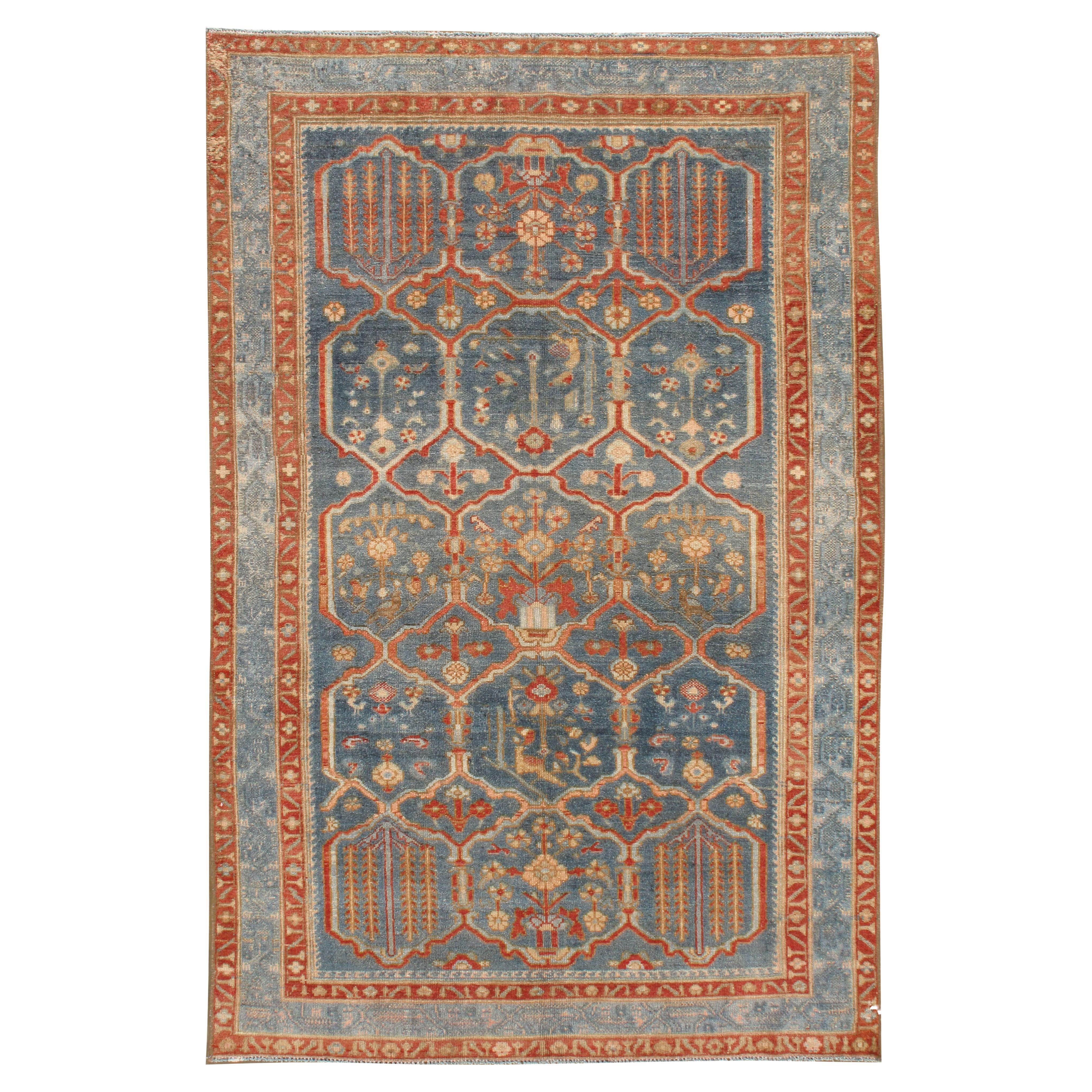 Antique Persian Area Rug Semnan Design, Size: 4'2" x 6'9" For Sale at ...
