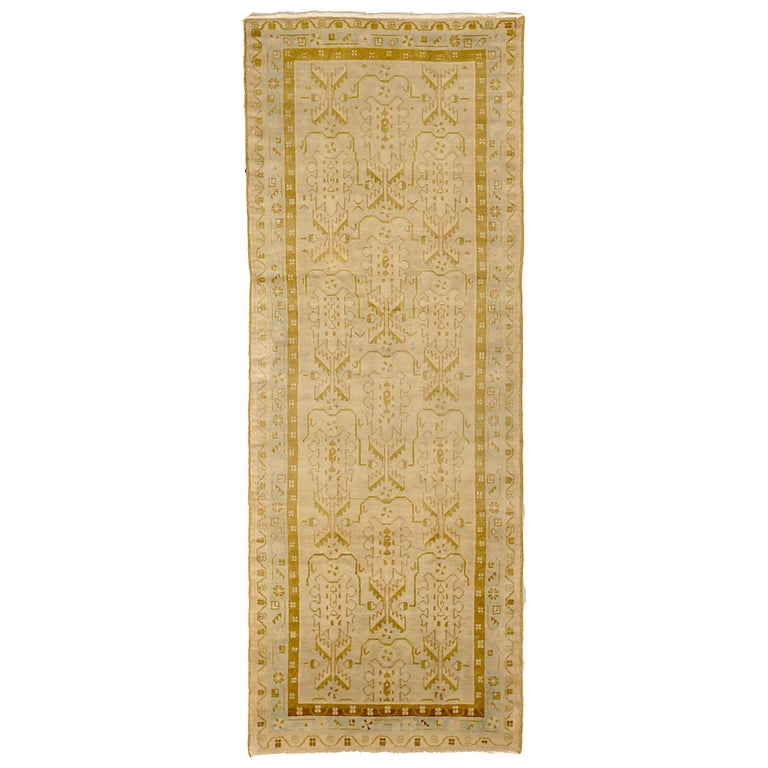 Antique Persian Malayer Runner Rug with Tribal Design in Beige Field ...
