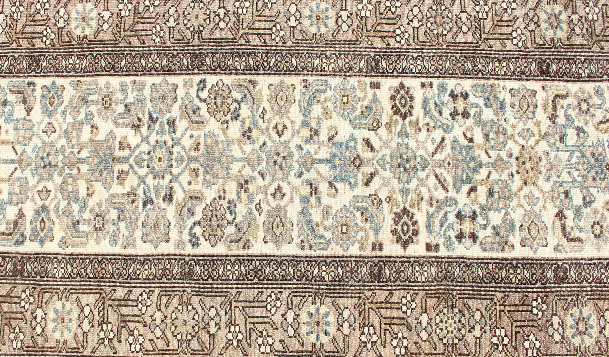 Antique Persian Malayer Runner with Elegant Allover Botanical Pattern 3 ...
