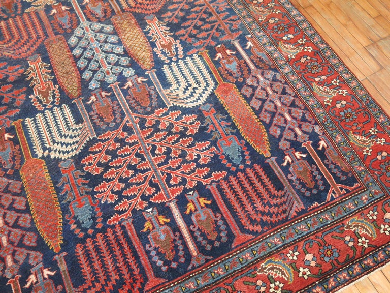 Antique Persian Malayer Willow Tree Rug For Sale at 1stDibs
