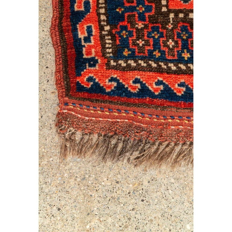 Antique Persian Pink and Red Wool Floor Rug, Late 1800s For Sale at 1stDibs