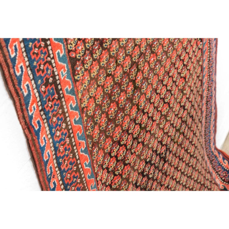 Antique Persian Pink and Red Wool Floor Rug, Late 1800s For Sale at 1stDibs