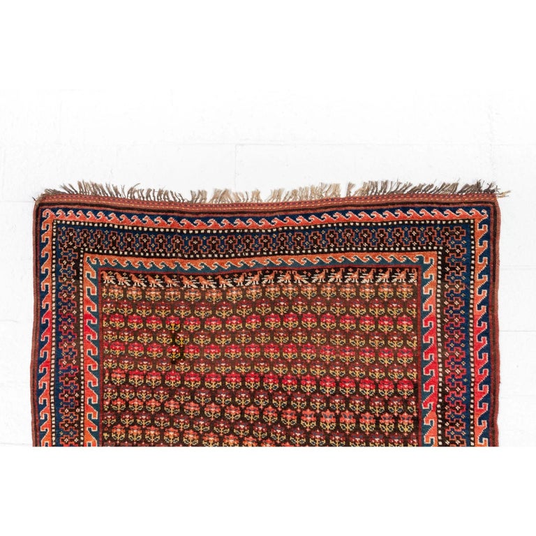 Antique Persian Pink and Red Wool Floor Rug, Late 1800s For Sale at 1stDibs